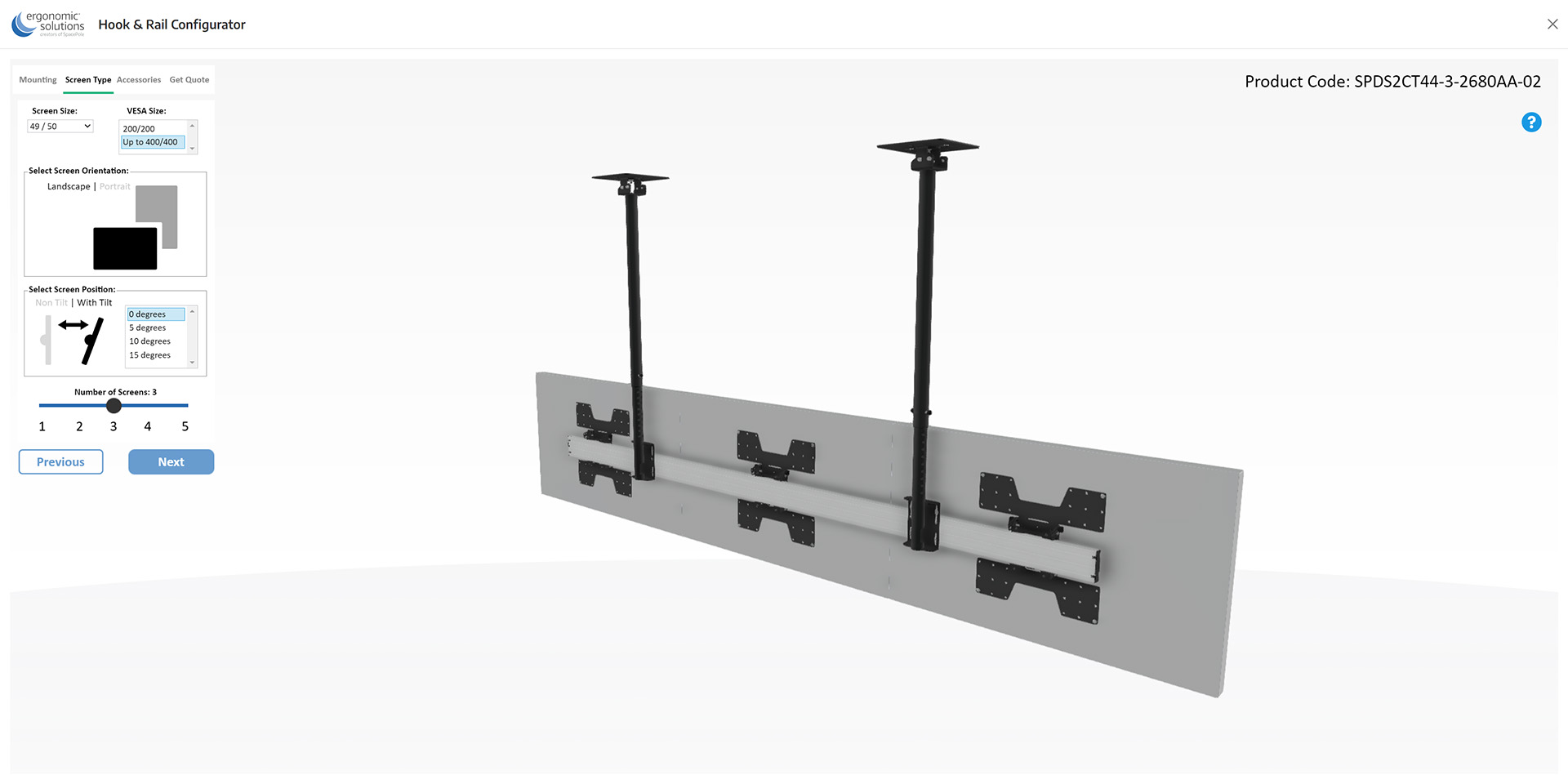Hook & Rail Product Configurator